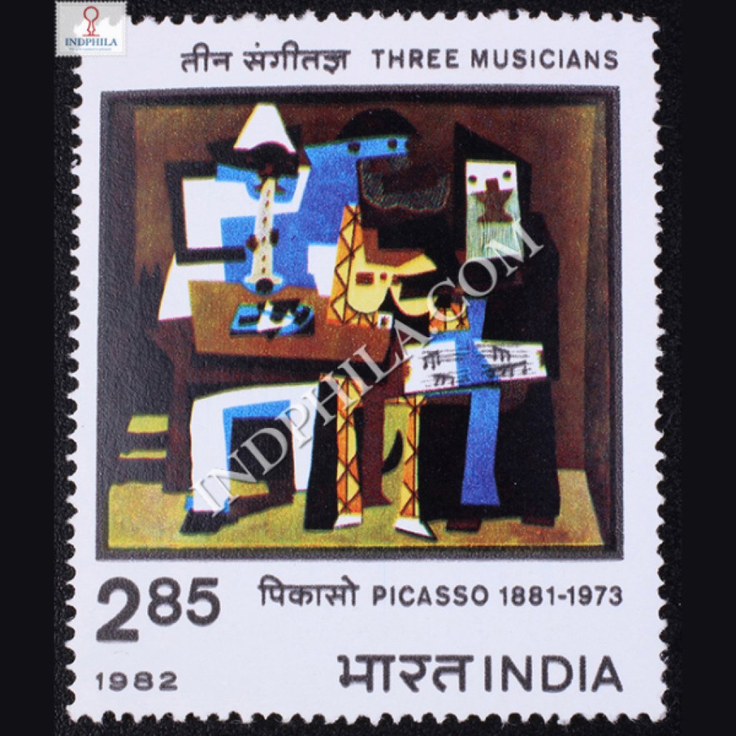 India 1982 Picasso Three Musicians Mnh Single Stamp - Largest Online ...