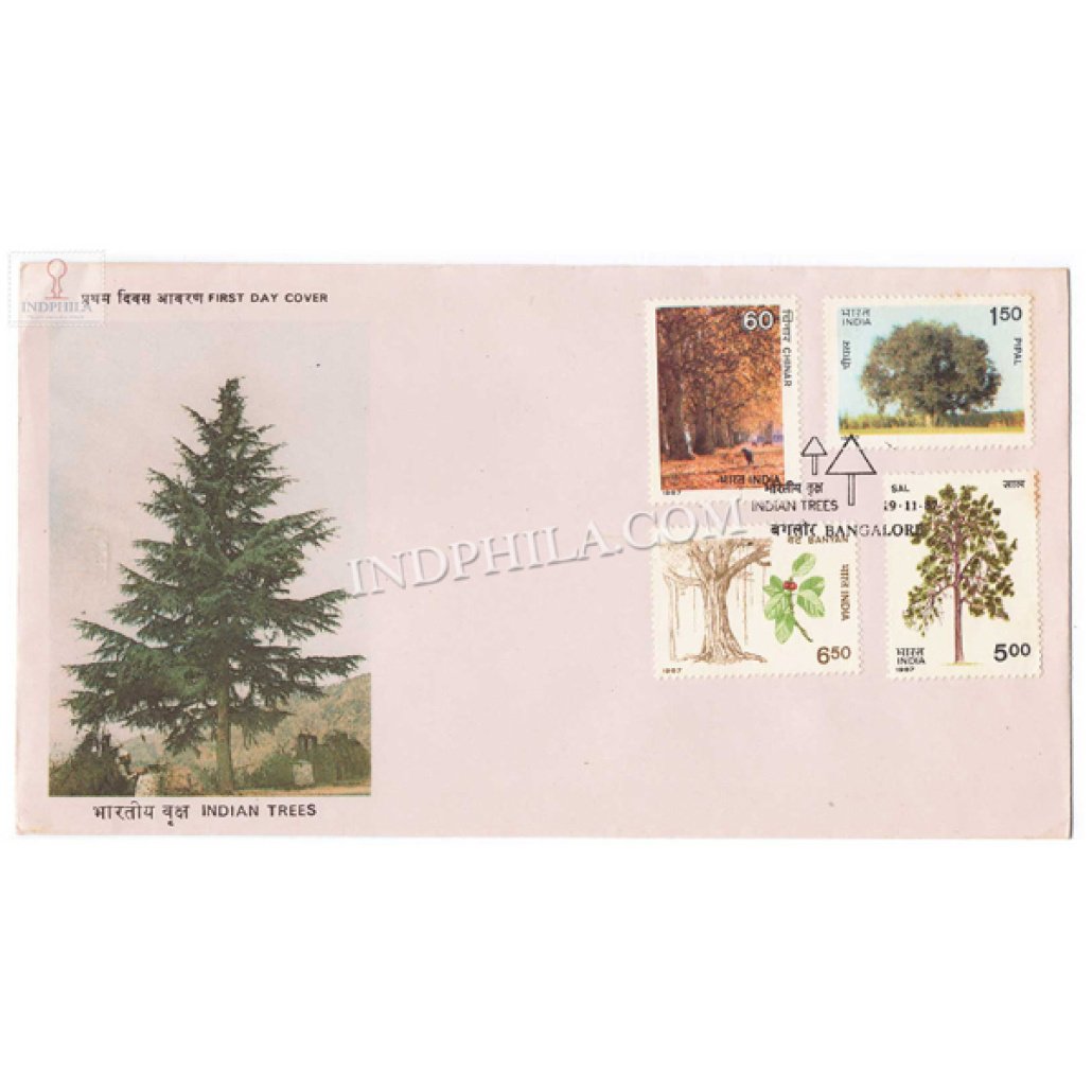 India 1987 Indian Trees Fdc - Largest Online Dealer & Portal for Stamps ...