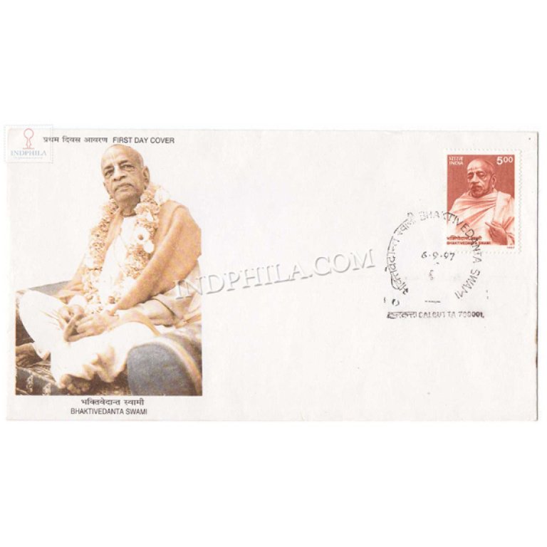 India 1997 Birth Centenary Of Bhaktivedanta Swami Fdc - Largest Online ...