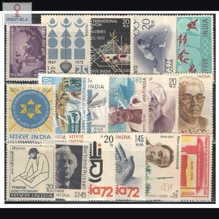 1972 Complete year pack 17 Stamp - Largest Online Dealer & Portal for ...