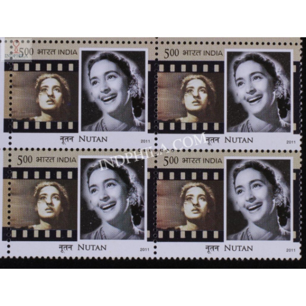 India 2011 Legendary Heroines Of Indian Cinema Nutan Mnh Block Of 4 ...