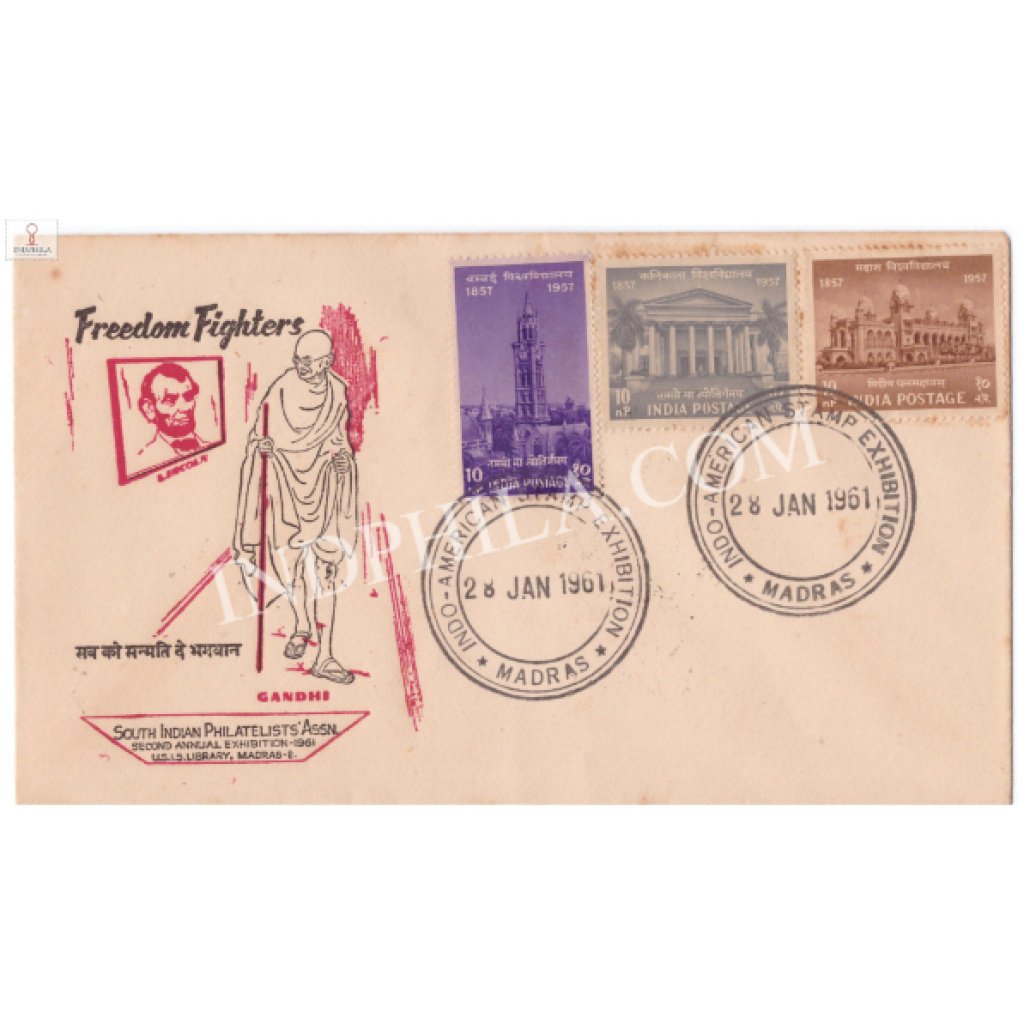 India 1971 Mahatma Gandhi Special Cover of Inpex 1970 India National ...