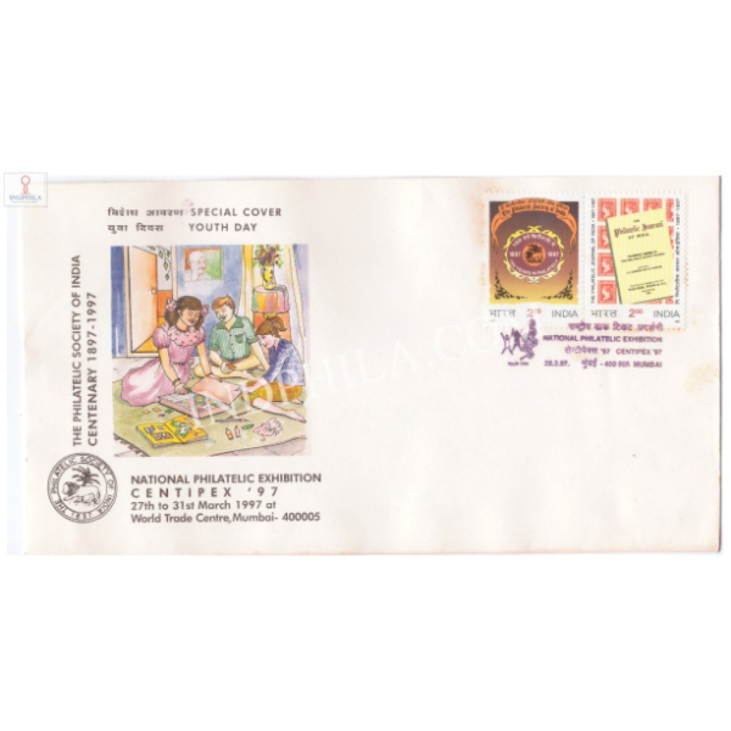 India 1997 Special Cover of The Philatelic Society of India Centipex 97 ...