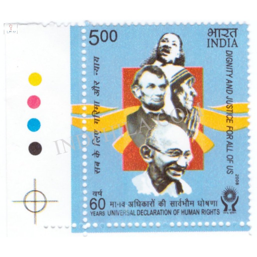 India 2008 60 Years of Universal Declaration of Human Rights Mnh Single ...